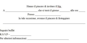 MODELLO DI INVITO FORMALE A UN EVENTO O MANIFESTAZIONE WORD E PDF