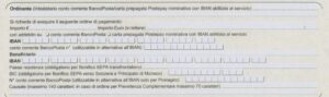 Modulo Bonifico Postale PDF Editabile