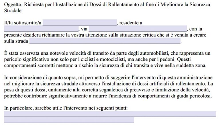 Modulo Richiesta Installazione Dossi Artificiali Word e PDF