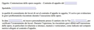 Fac Simile Richiesta di Risarcimento Danni per Lavori di Ristrutturazione Word e PDF