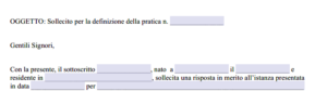 Fac Simile Lettera di Sollecito Definizione Pratica Word e PDF