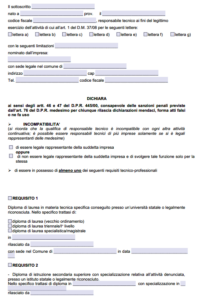 Modello Certificato di Riconoscimento dei Requisiti Tecnico ...